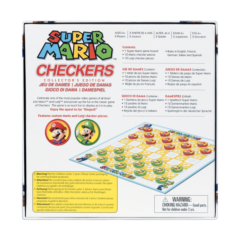Super Mario Checkers | Bordspellen - Goliath