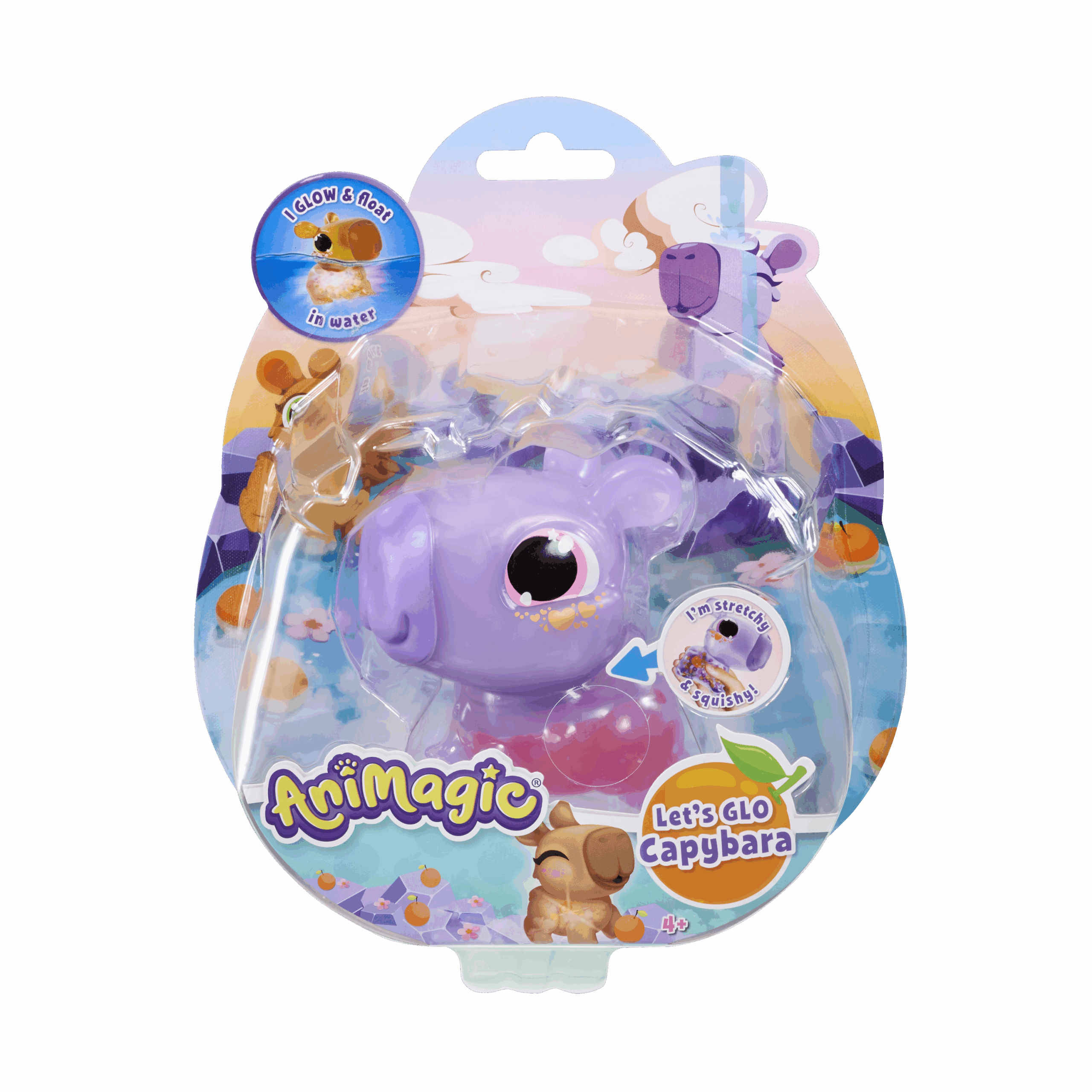 Animagic Let's Glo Capybara Purple - Goliath